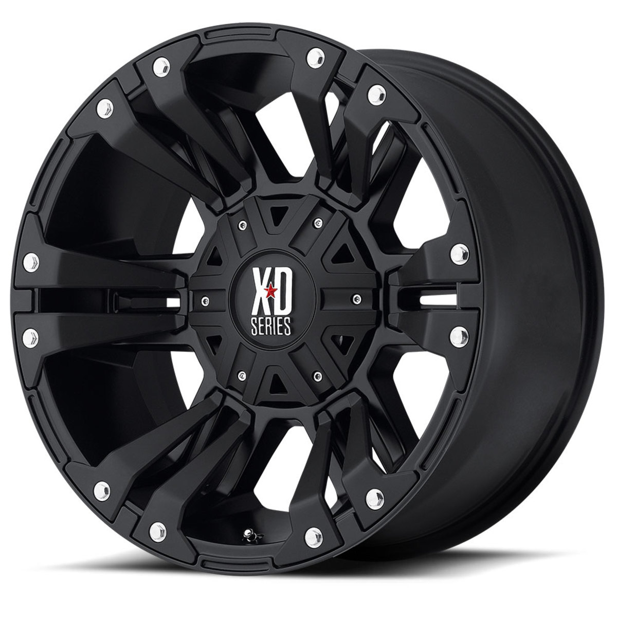 Cerchio in lega XD SERIES XD822 Monster II 20×9 Nero opaco | 4WDItalia