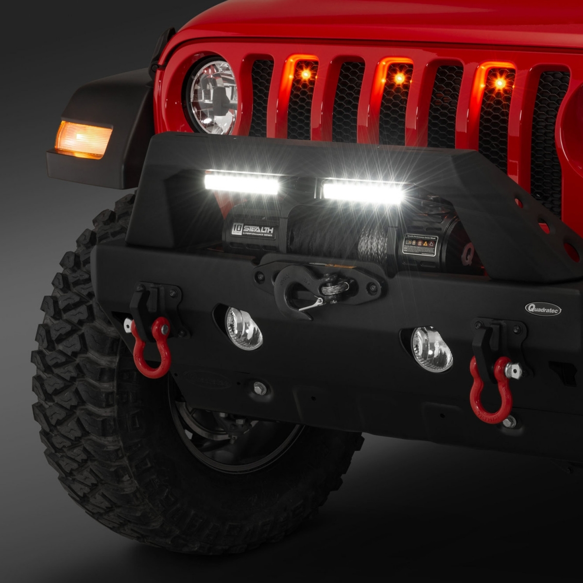 Faretti LED 1x6 Stealth Quadratec completo di cablaggio | 4WDItalia