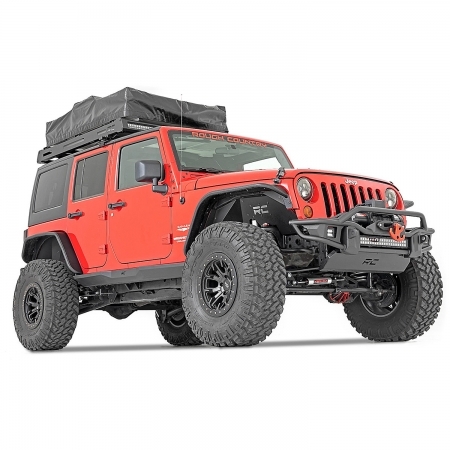 Rocker Sliders Heavy Duty Rough Country per Jeep Wrangler JKU 4 porte ...