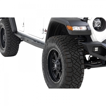 Rocker Sliders Heavy Duty Rough Country per Jeep Wrangler JLU 4 porte ...